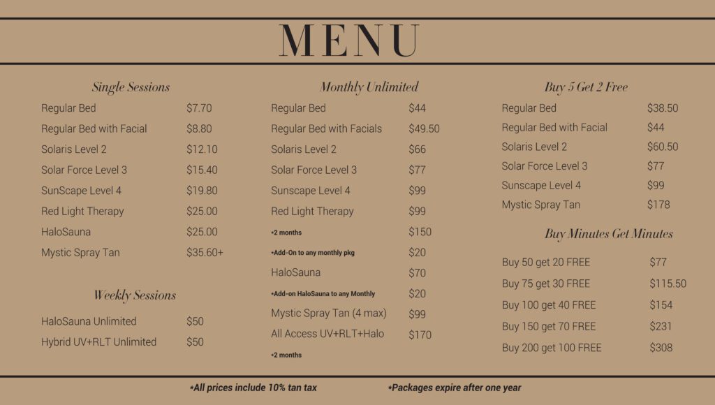 Special Offers - Miami Tan - Tanning Package Deals